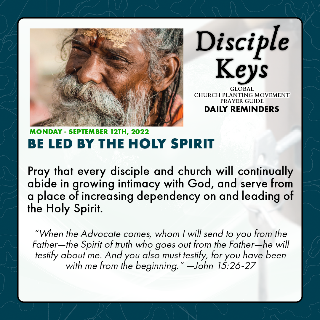 BE LED BY THE HOLY SPIRIT — Disciple Keys