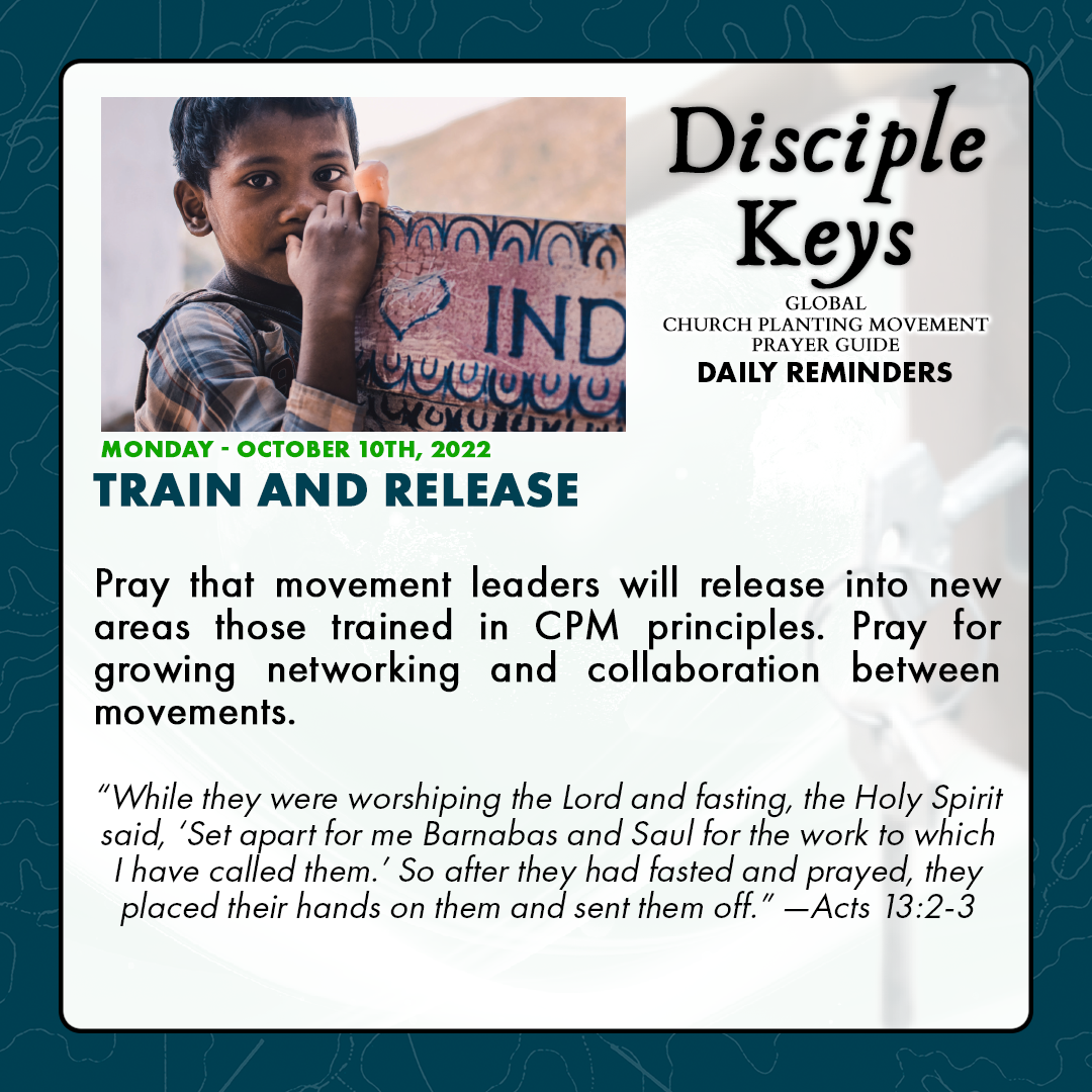 TRAIN AND RELEASE — Disciple Keys